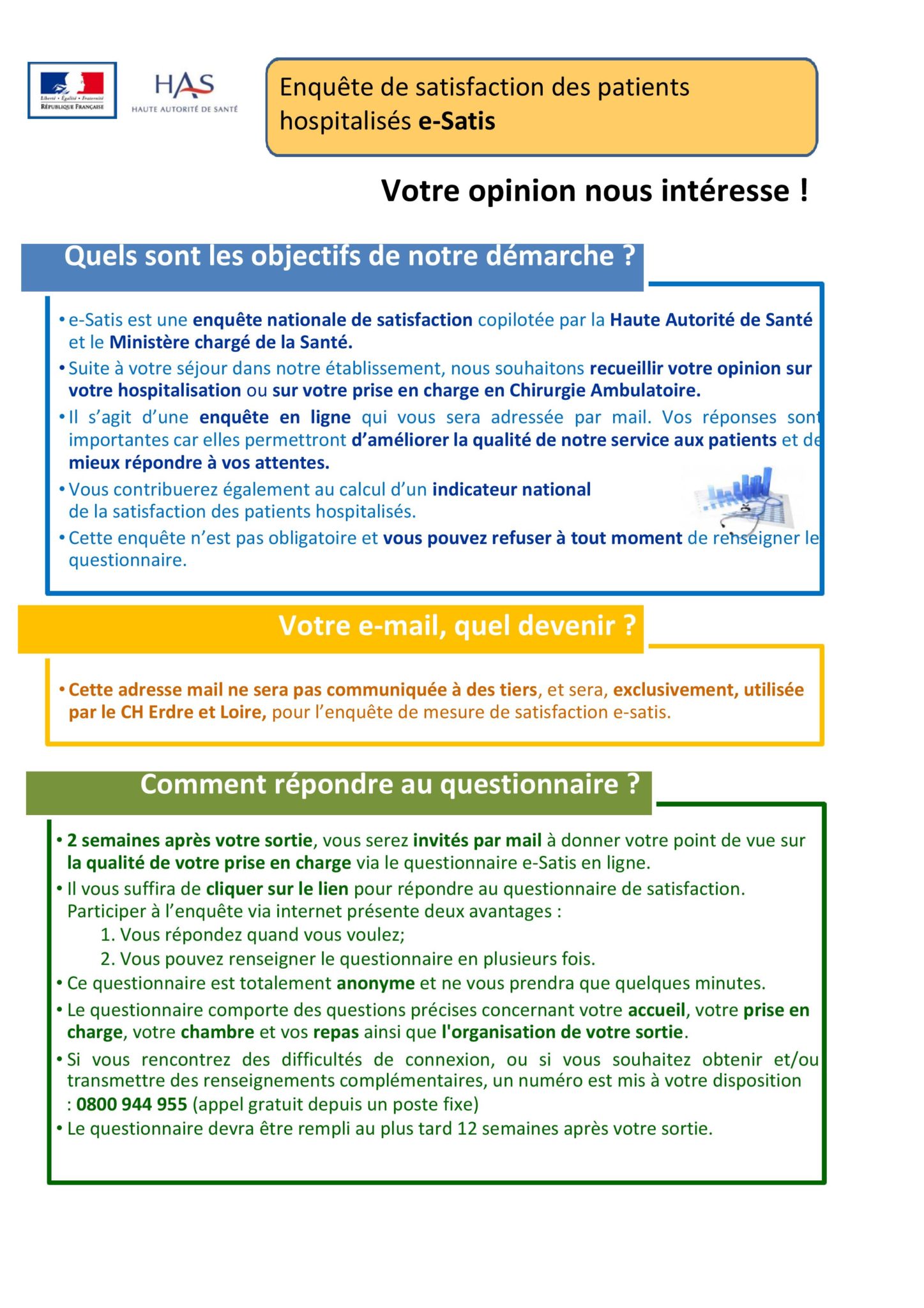 Votre avis compte - Centre Hospitalier Erdre et Loire